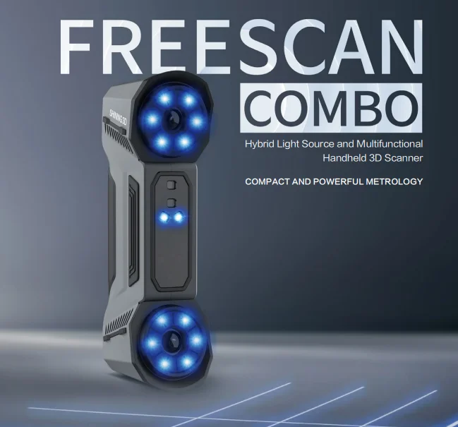 Freescan Handheld 3d Scanner Combo Scanner Metrology Grade Dual Light ...