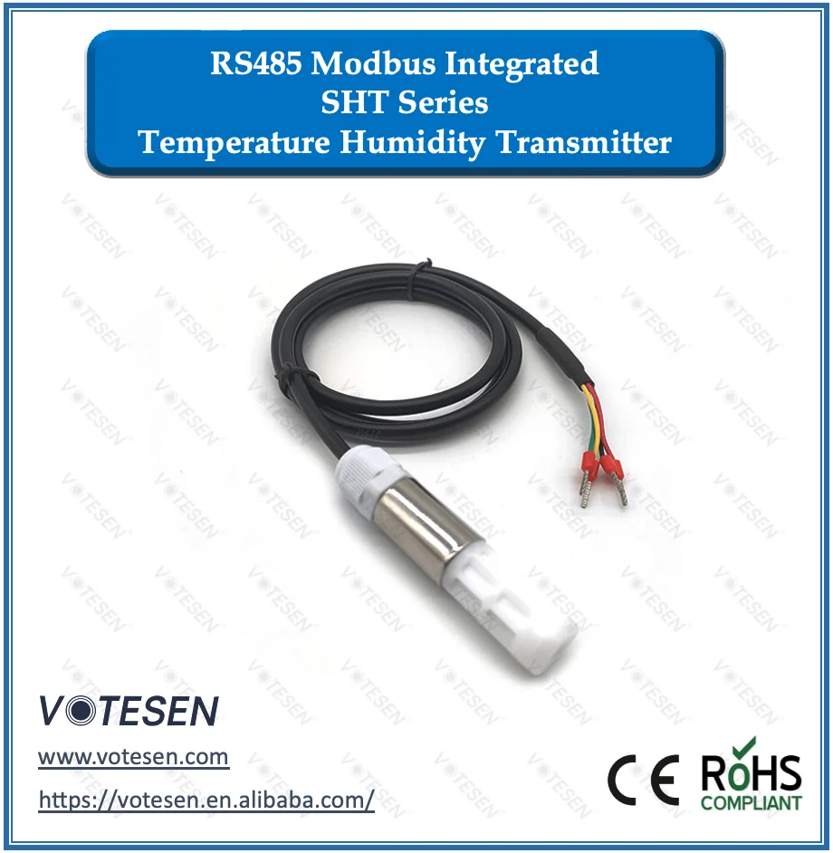 Rs485 Modbus Output Temperature Sensor Sht3x For Air Quality - Buy ...
