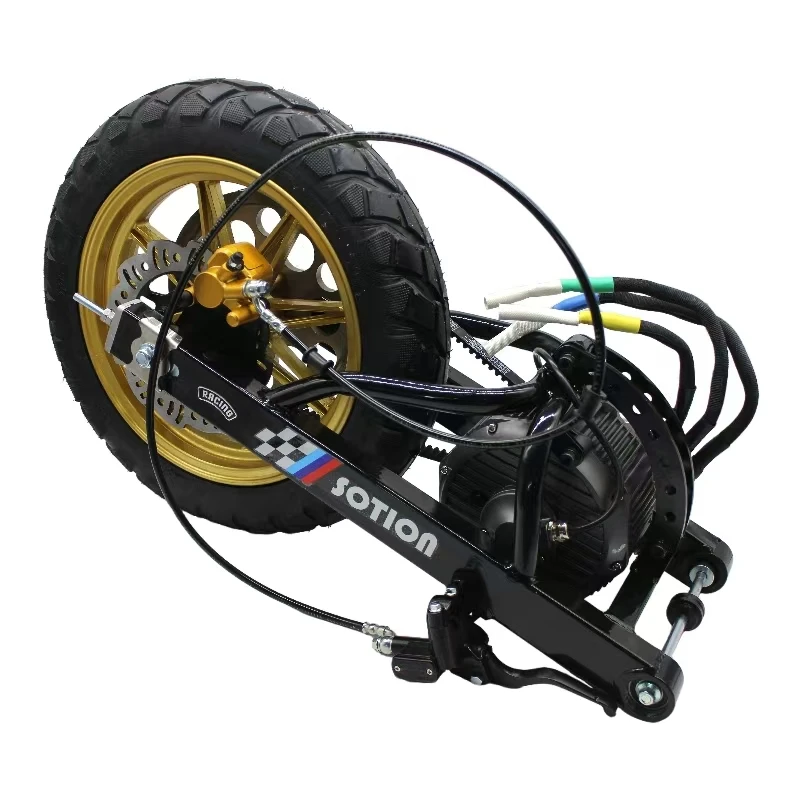 SOTION Aluminum Wheel Belt Street Version Kits 13KW Motor Swing Arm ...