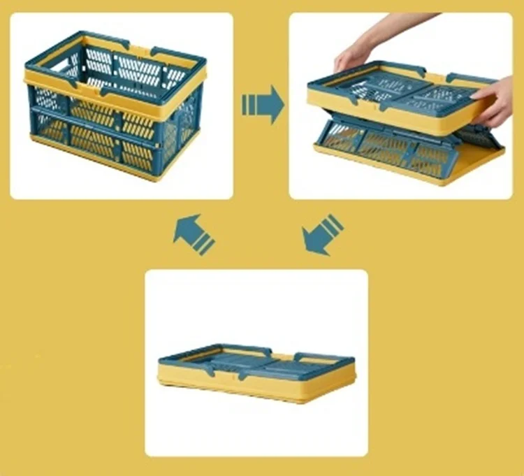 Cheap Shopping Collapsible Crate Folding Plastic Fruit And Vegetable ...