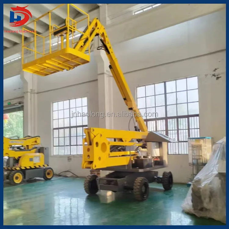 18m Mobile Folding Arm Curved Arm Lift Self Towing Articulated Arm Lift ...