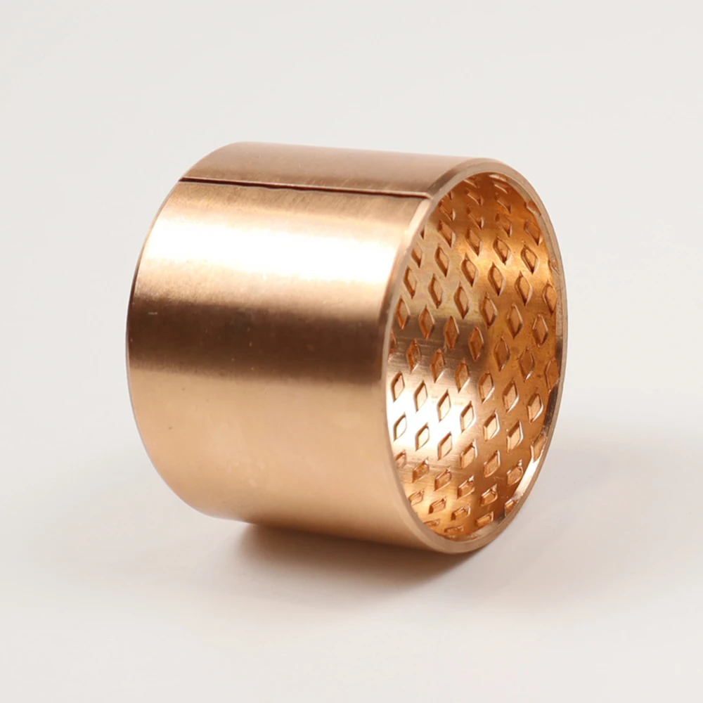 Wrapped Bronze Bearing Bushing CuSn8P Bush With Diamond Oil Socket for ...