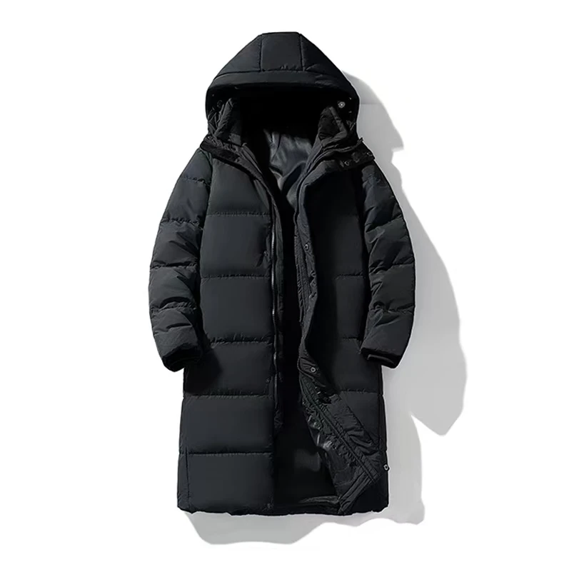 High Quality Men's Oversized Casual Warm Long Down Coats Jacket For ...