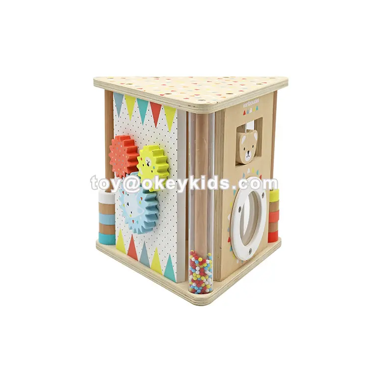 Multifunctional Learning Toy Musical Wooden Activity Triangle for Kids ...