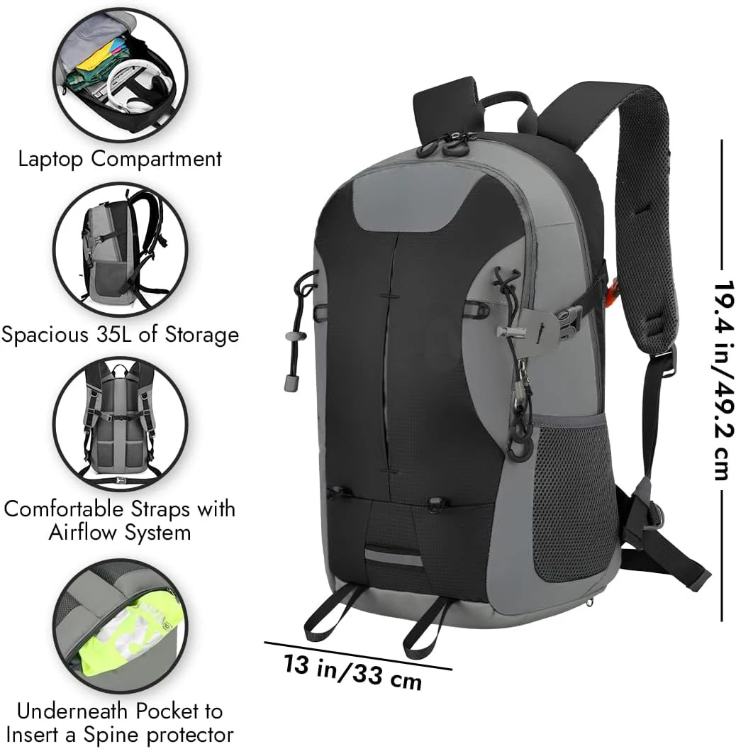 Reflective Motorcycle Backpack - Lightweight & Waterproof