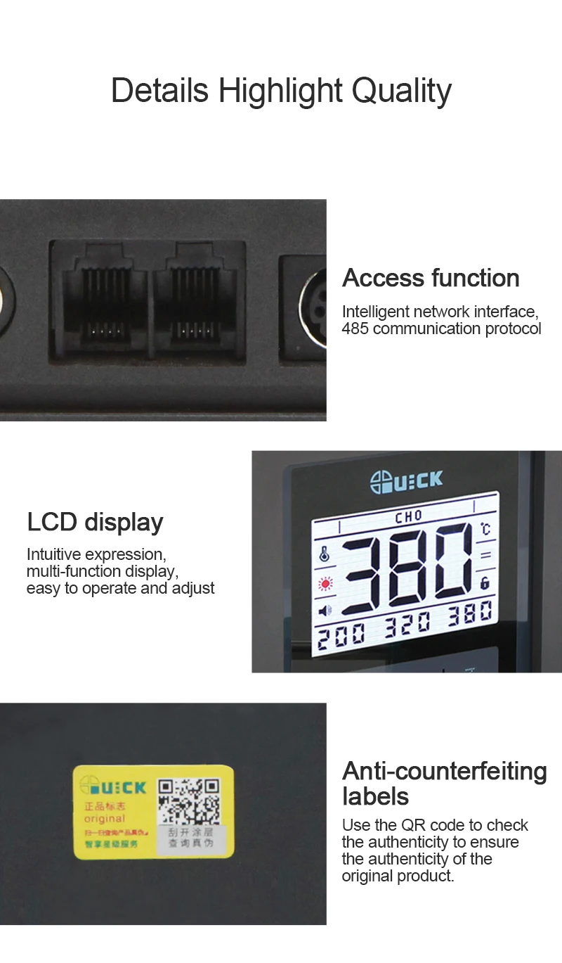 QUICK TV2 Tin Suction Gun - Efficient Desoldering Tool