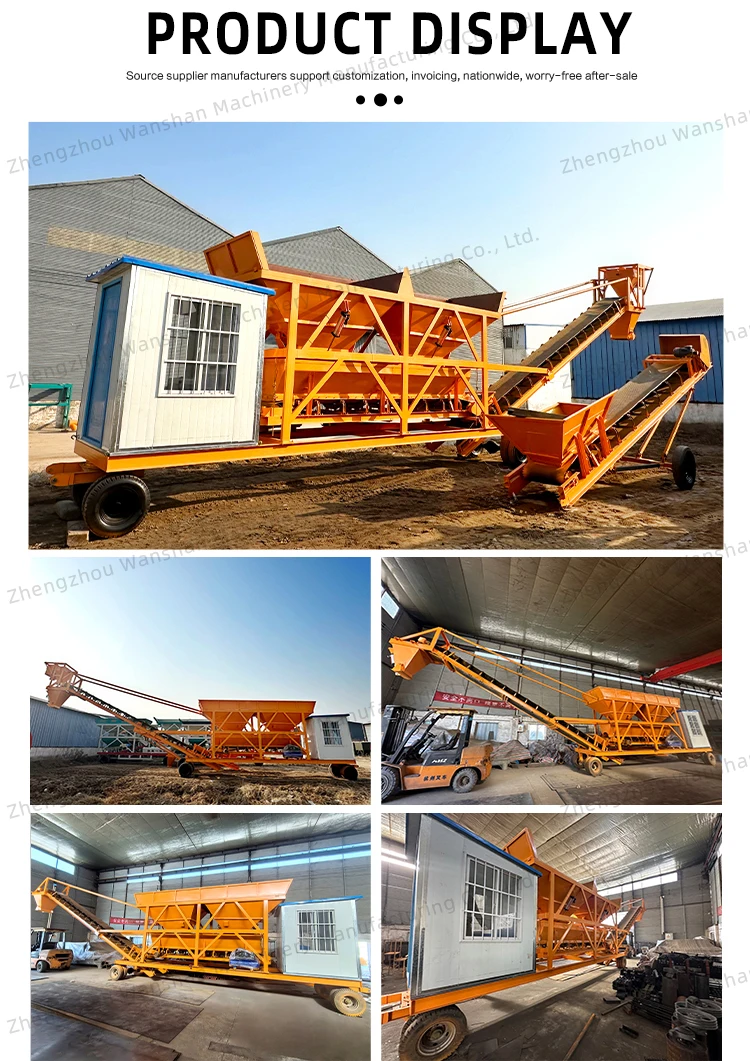 Multiple Silos Single Weigh Batcher Cement Batching Plant Wet Dry Mixed Concrete Batch Plant ...
