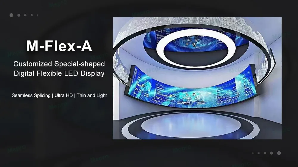 Indoor Flexible Curve LED Screen - Rollable Display