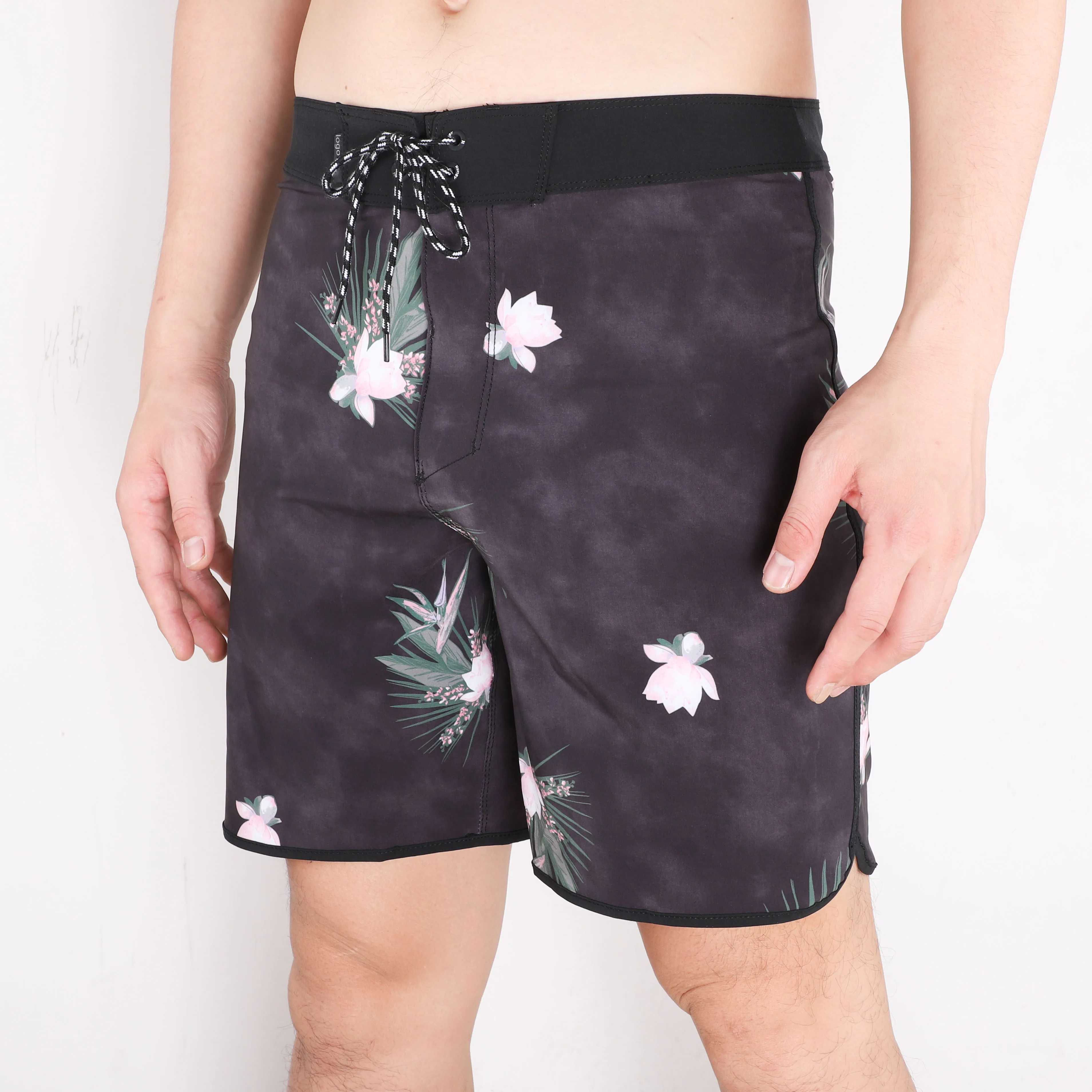 Solid Color Wholesale Custom Logo Women Shorts Summer Beach Shorts ...