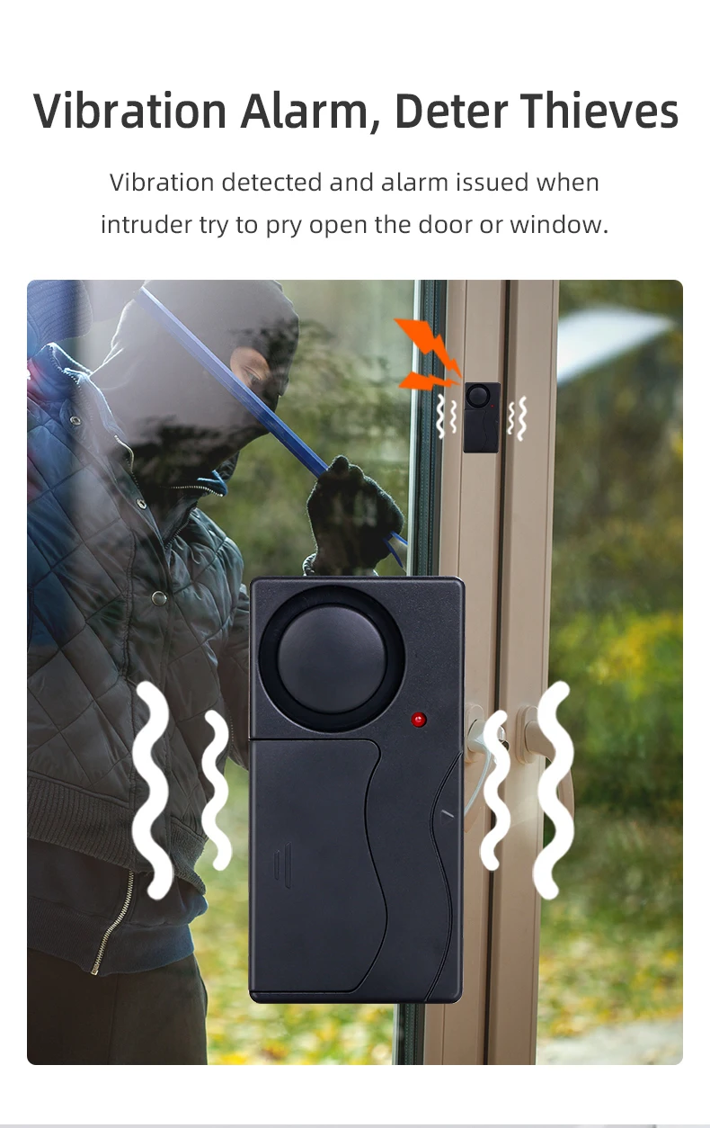 Vibrate Detector Sensor - Burglar Security Alarm System