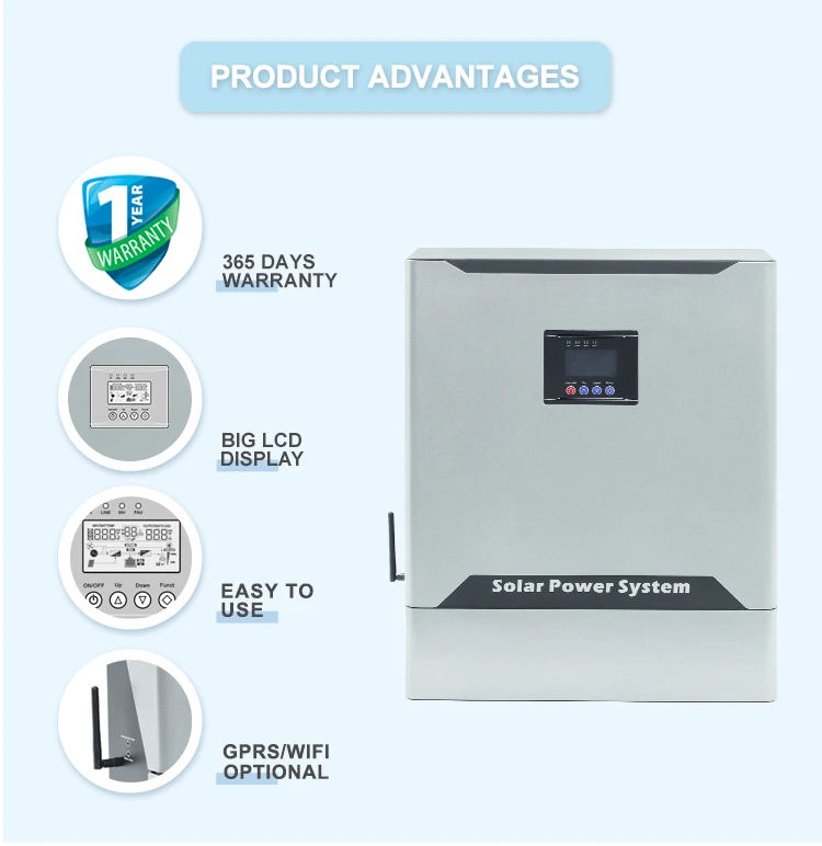 Snat-nkm 24v Dc To 230v Ac 3000va 3kva Hybrid Solar Inverter Mppt ...