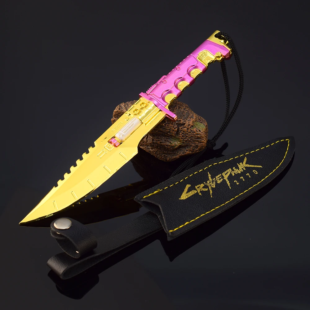Cyberpunk 2077 Game Weapon Model Wolf Head Dagger Katana Weapon Model ...