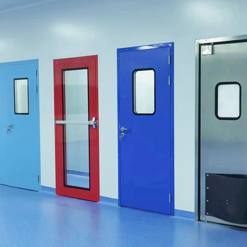Humanized Observation Window Design Cleanroom Door Swing Door for Food ...