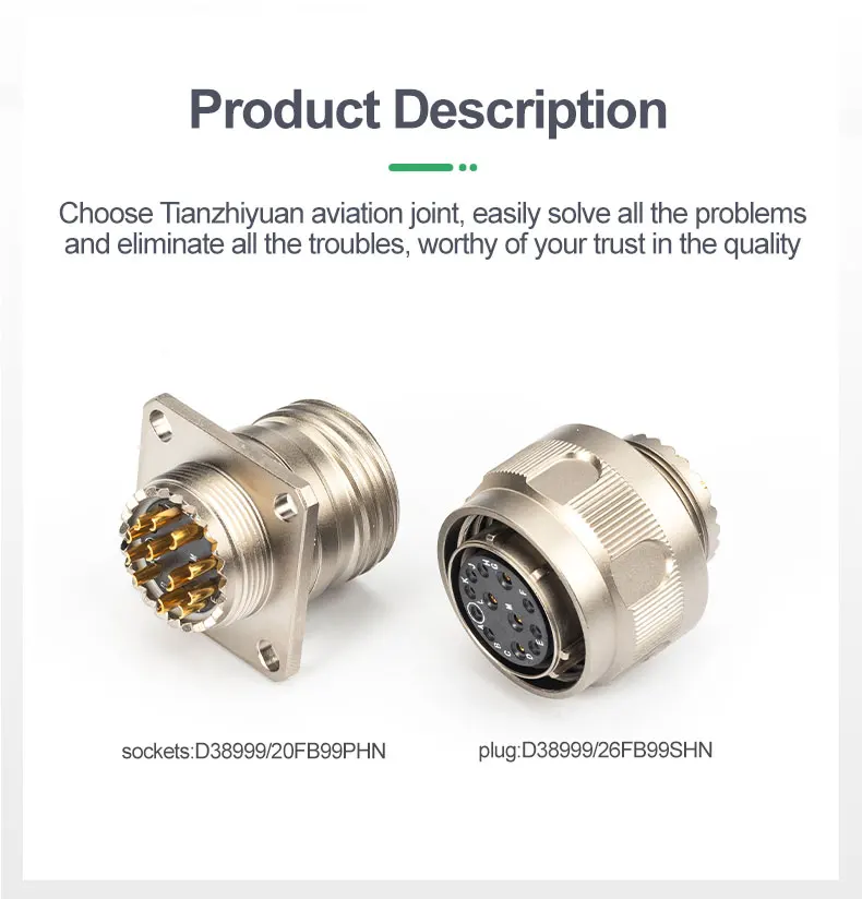 Aviation Circular Connector Plug D38999 Series For Sale 12 Pin ...