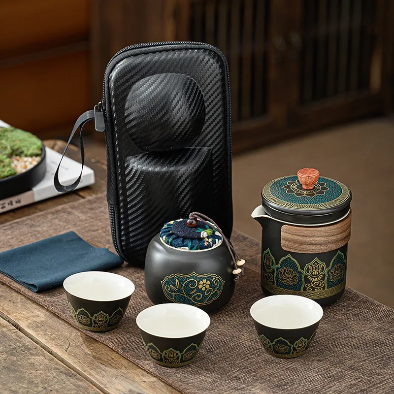 Portable Travel Teapot Set For Home And Travel Compact Outdoor Mini Set ...