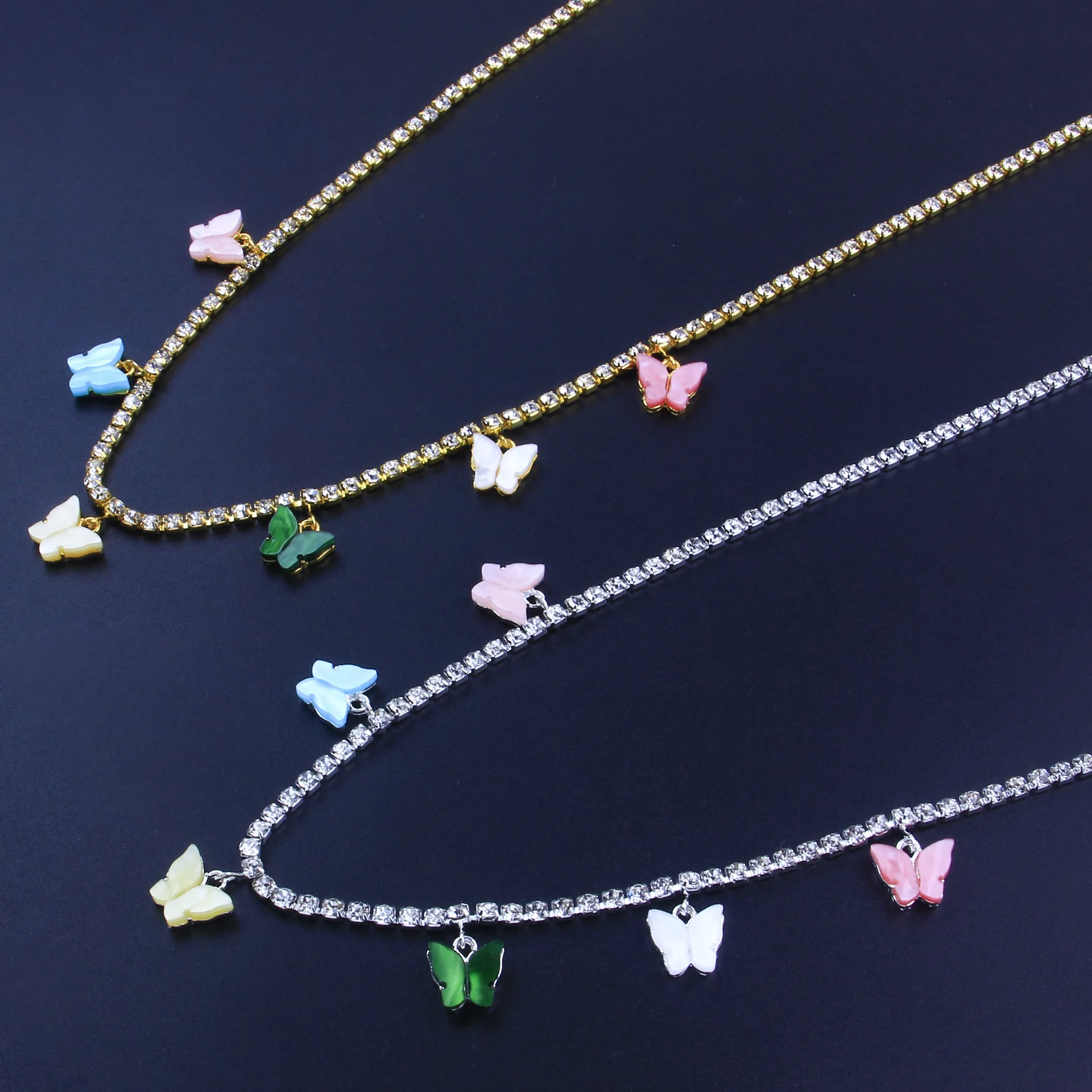 Newest Fashion Crystal Butterfly Belly Waist Chain Rhinestone Waist ...