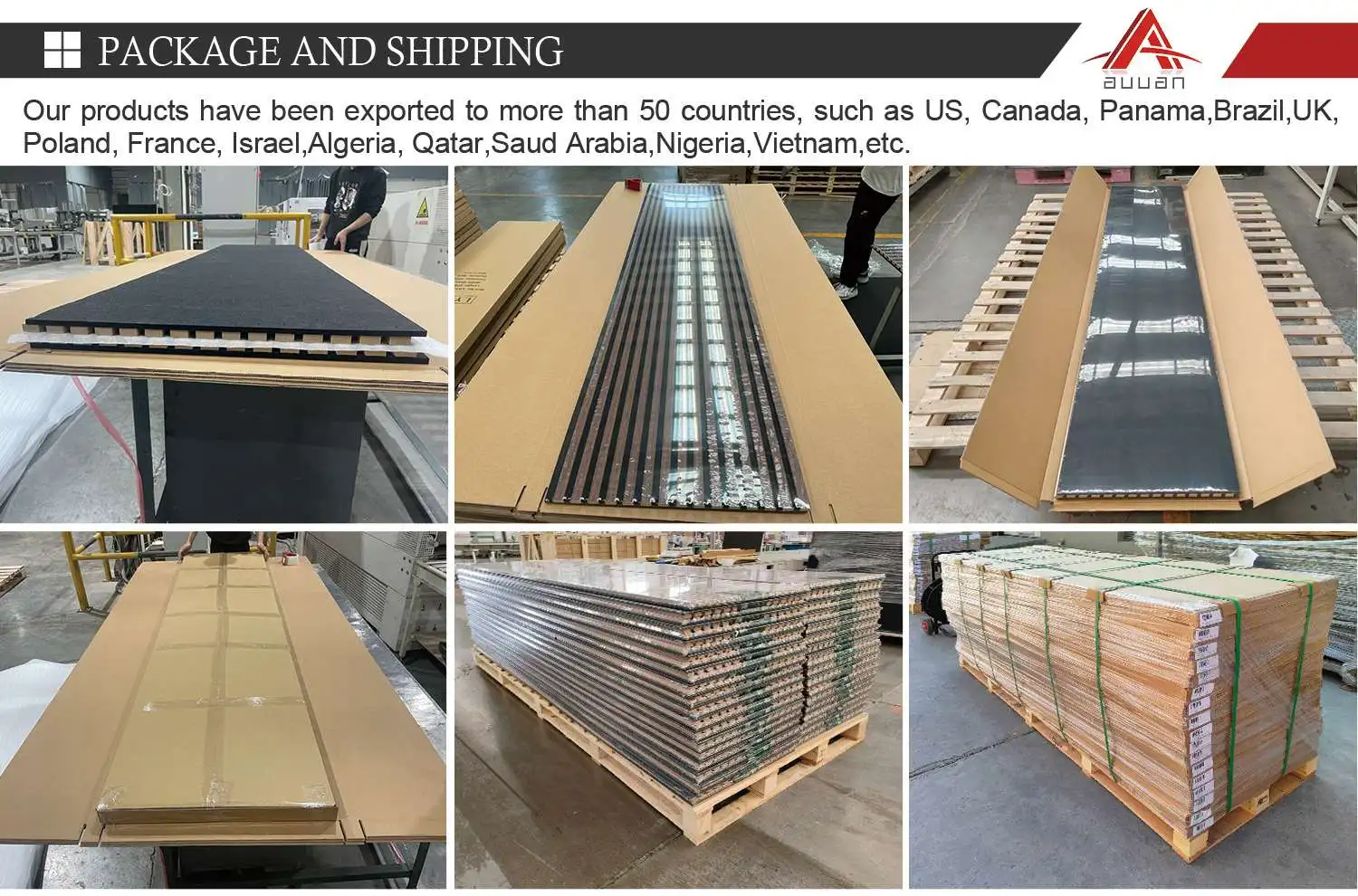 Auuan Good Quality Acoustic Wood Panels Acoustic Ceiling Panels For ...