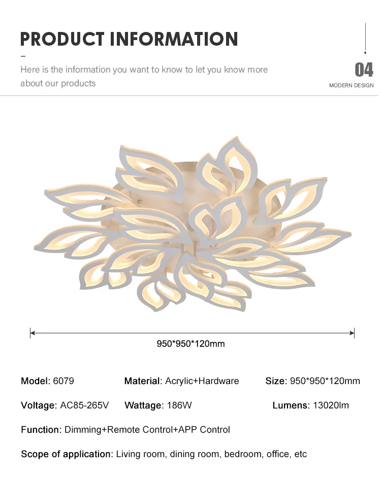 High Lumen Surface Mounted Acrylic LED Ceiling Lights