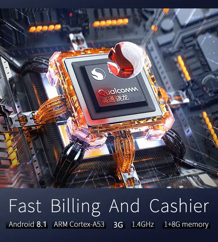 Good Quality H5 Android 8.1 Handheld Pos Device All In One With 58mm ...