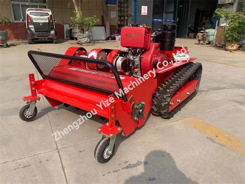 Flail Grass Trimmer Brush Cutter Gasoline Crawler Robotic Remote ...