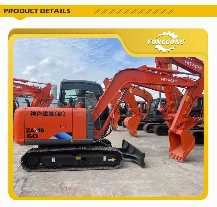 Japan Original Used Mini Small Hydraulic Excavator Hitachi Zaxis Zx60 6 ...