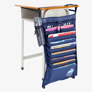 14 Pockets Desk Side Mount Hanging Desk Organizer For Classroom Student ...
