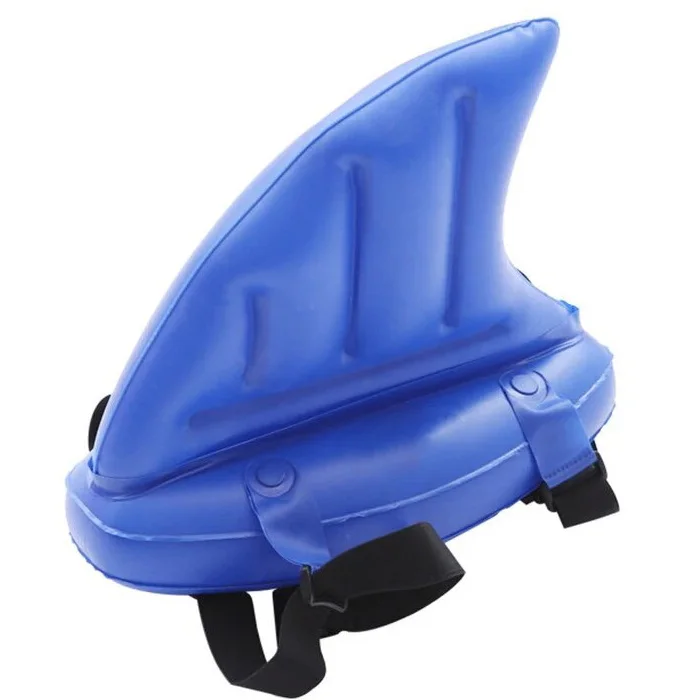 Summer Pool Children Swim Learning Aid Inflatable Shark Fin Swim Float ...