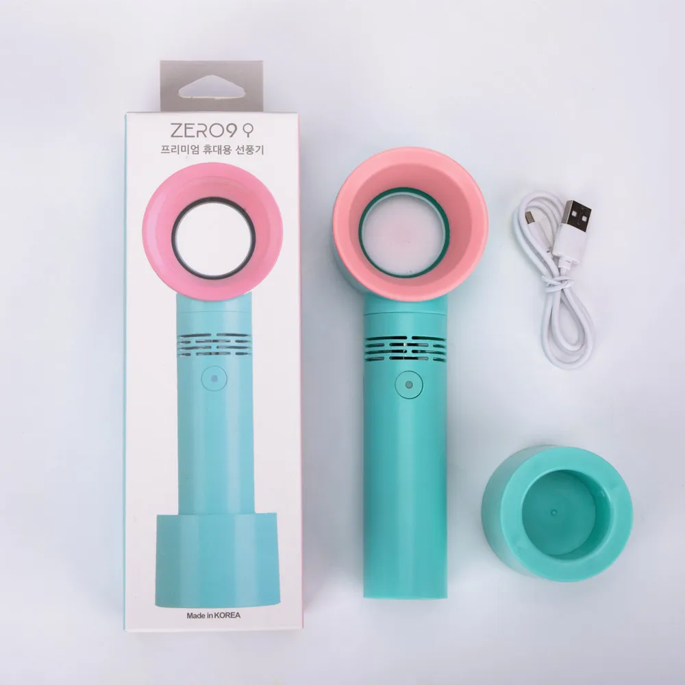 Portable Charged Air Conditioning Fast Drying Eyelash Bladeless Fan Air ...