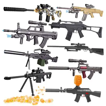 Splatter Ak 47 Mp5k Ball Jell Gel Gun Blaster Electric Akm Accessories ...