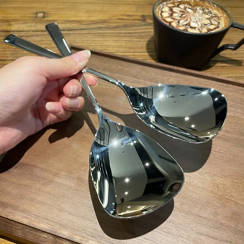 INS Style Western Food Public Spoon Household Hotel Serving Spoon Big ...