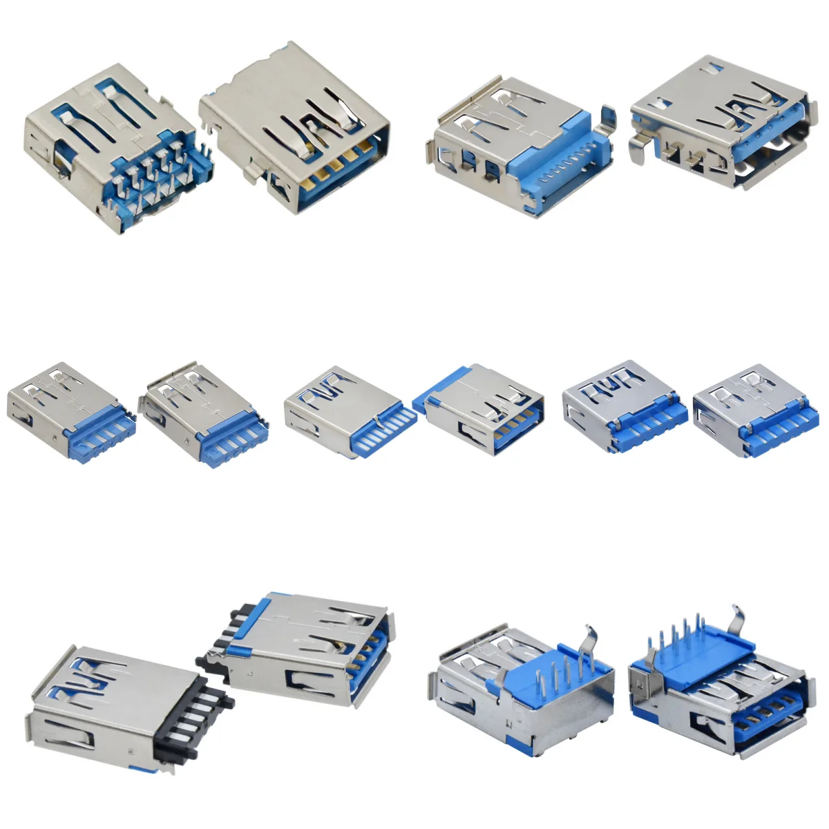 Kandens Mid Mount Usb 2.0 Female Port Smt Type A Jack Connector 4 Pin ...