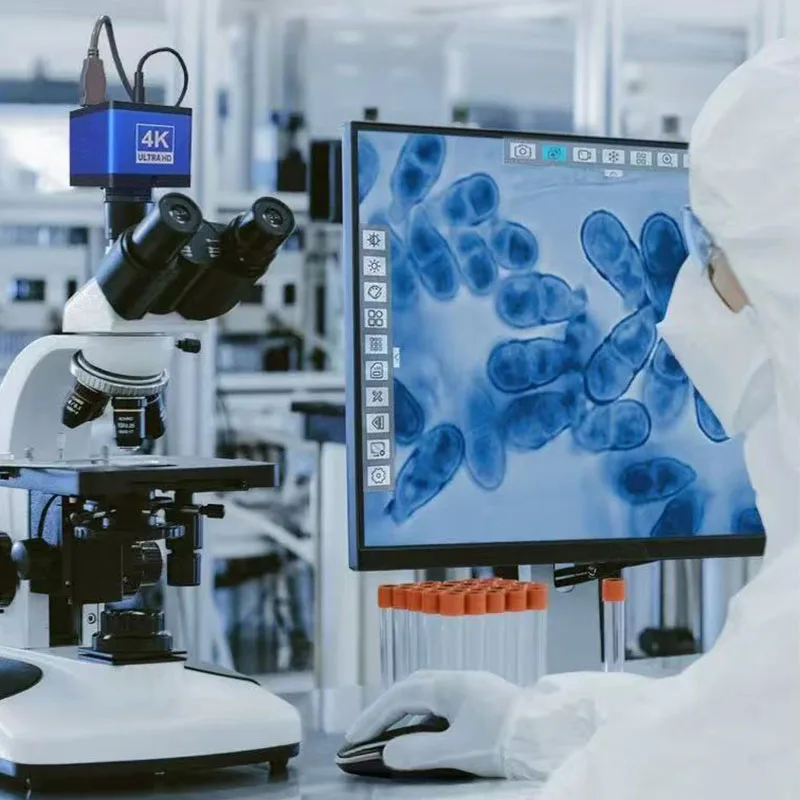 SCIENTIFIC RESEARCH INDUSTRIAL LAB ALL 4K Mono Biological Trinocular ...