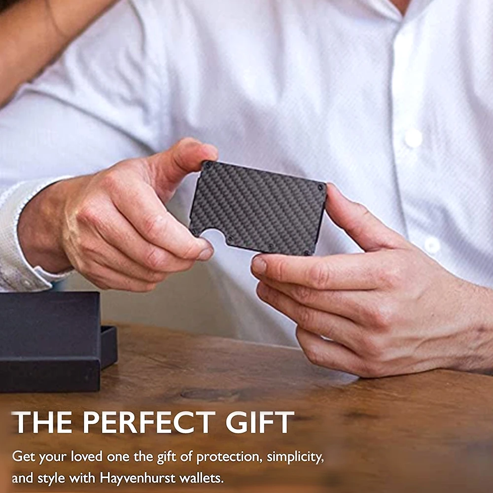Ultra Slim Minimalist Carbon Fiber Card Holder Wallet For Men,Rfid ...
