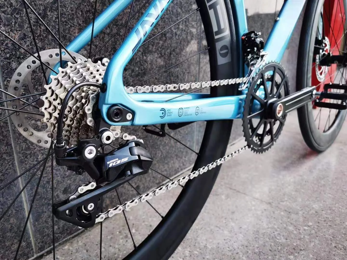 Carbon Fiber Fork Road Bike Java Fuoco 22 Speed 700C Wheel