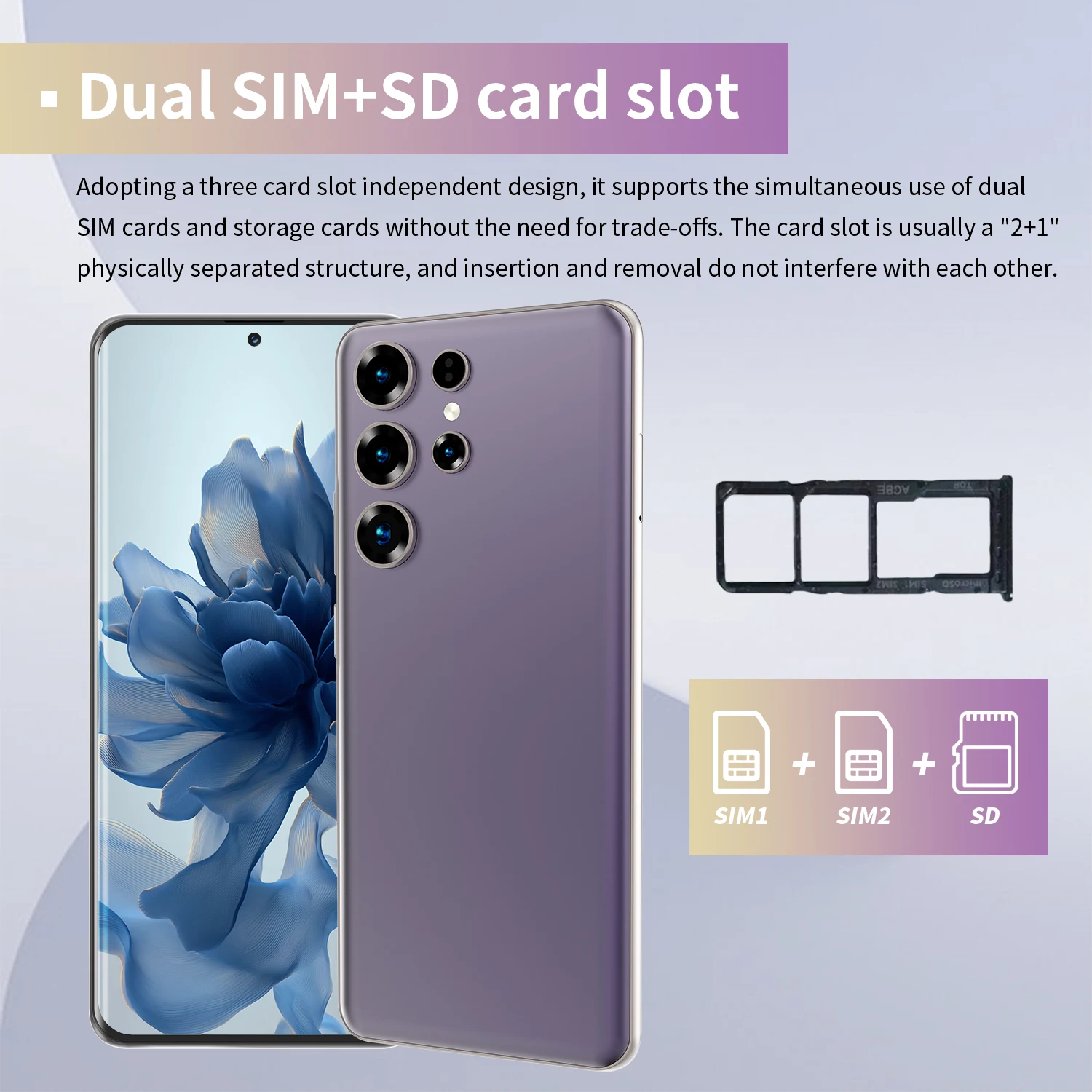 S26+ ULTRA Smartphone - 16GB+1TB, 7.3 Inch HD Beauty Camera