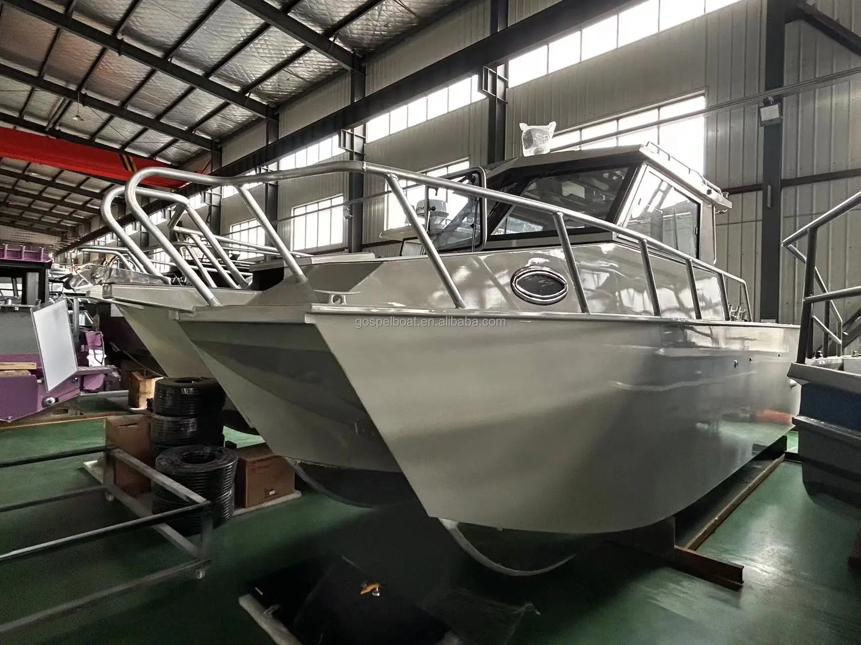 26ft 7.9m 26ft Catamaran Welded Aluminum Fishing Power Boat Cruiser ...