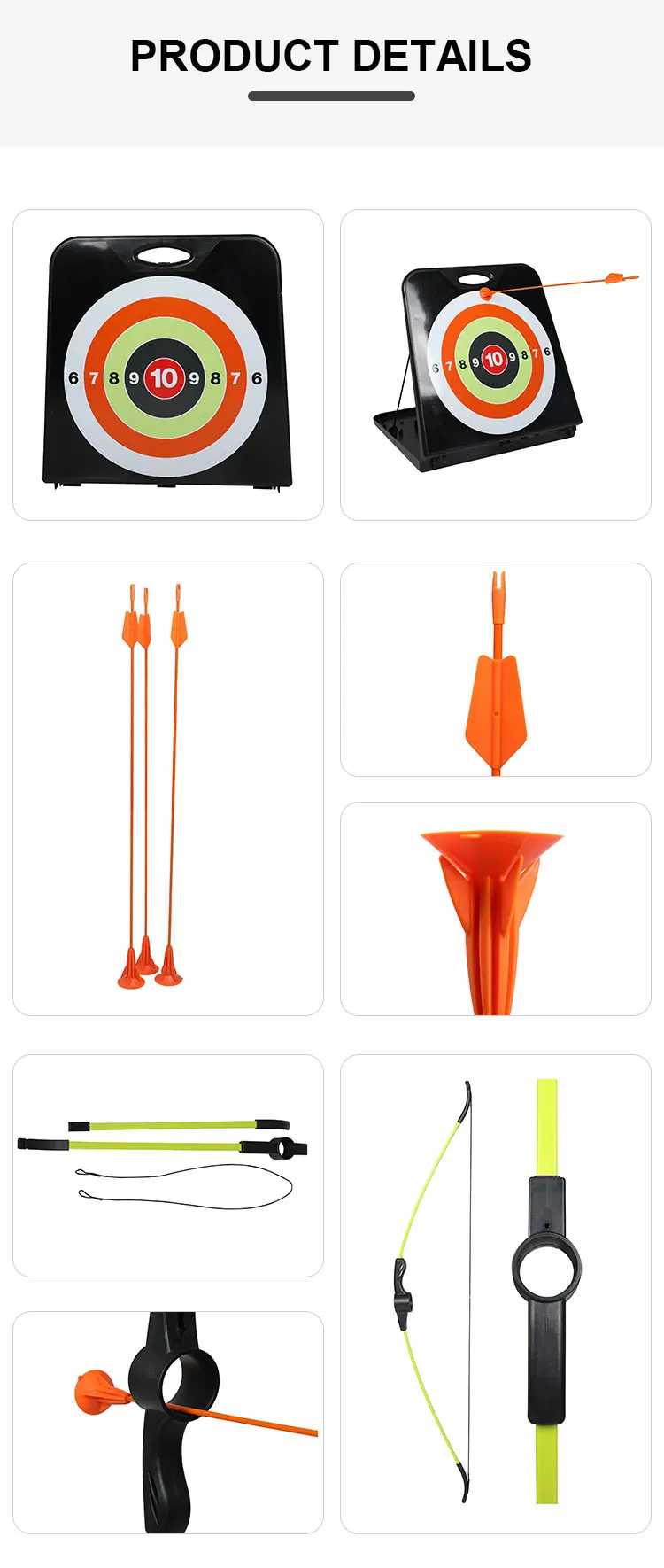 Mini Bow And Arrow Set Simulation Foldable Shooting Toy Green Light Up ...