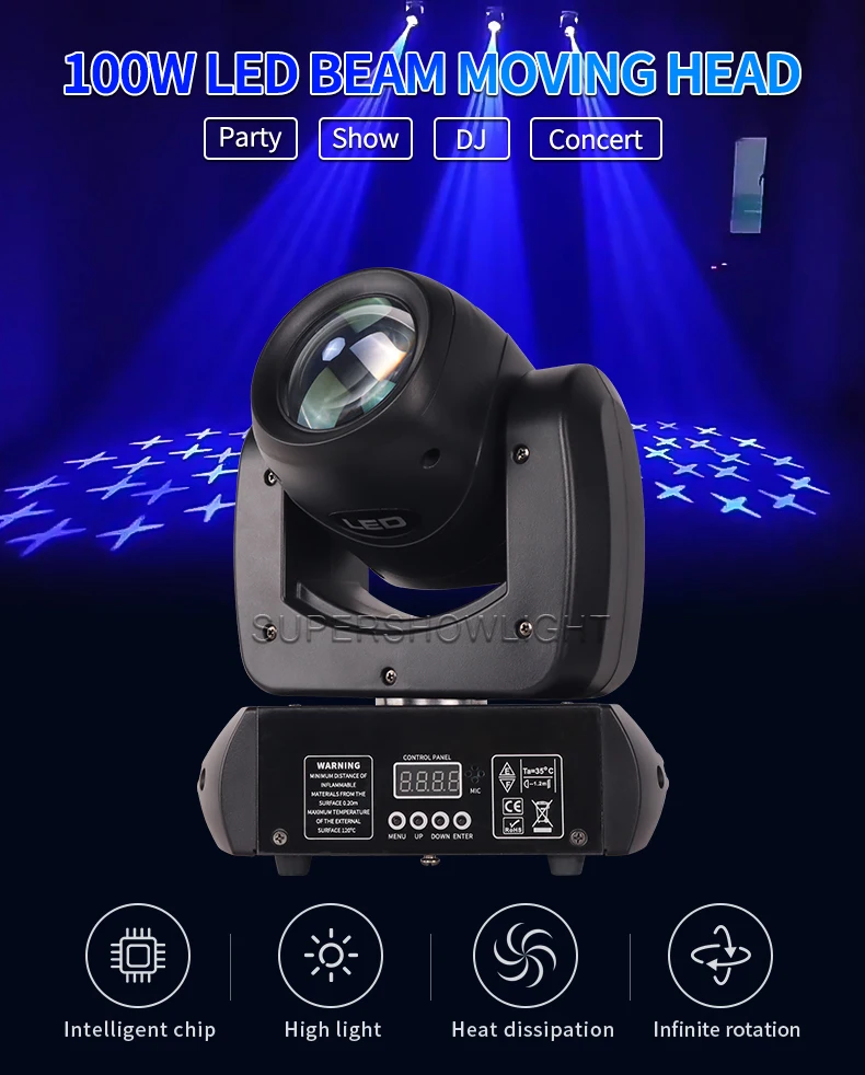 Lyre Cabeza Movil Led Beam 100w - Dynamic Lighting Solutions