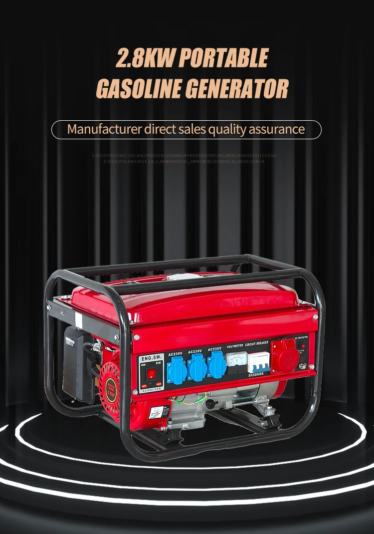 168f-1 Gasoline Engine On 2500w Generator With Wheel - Buy 168f-1 ...