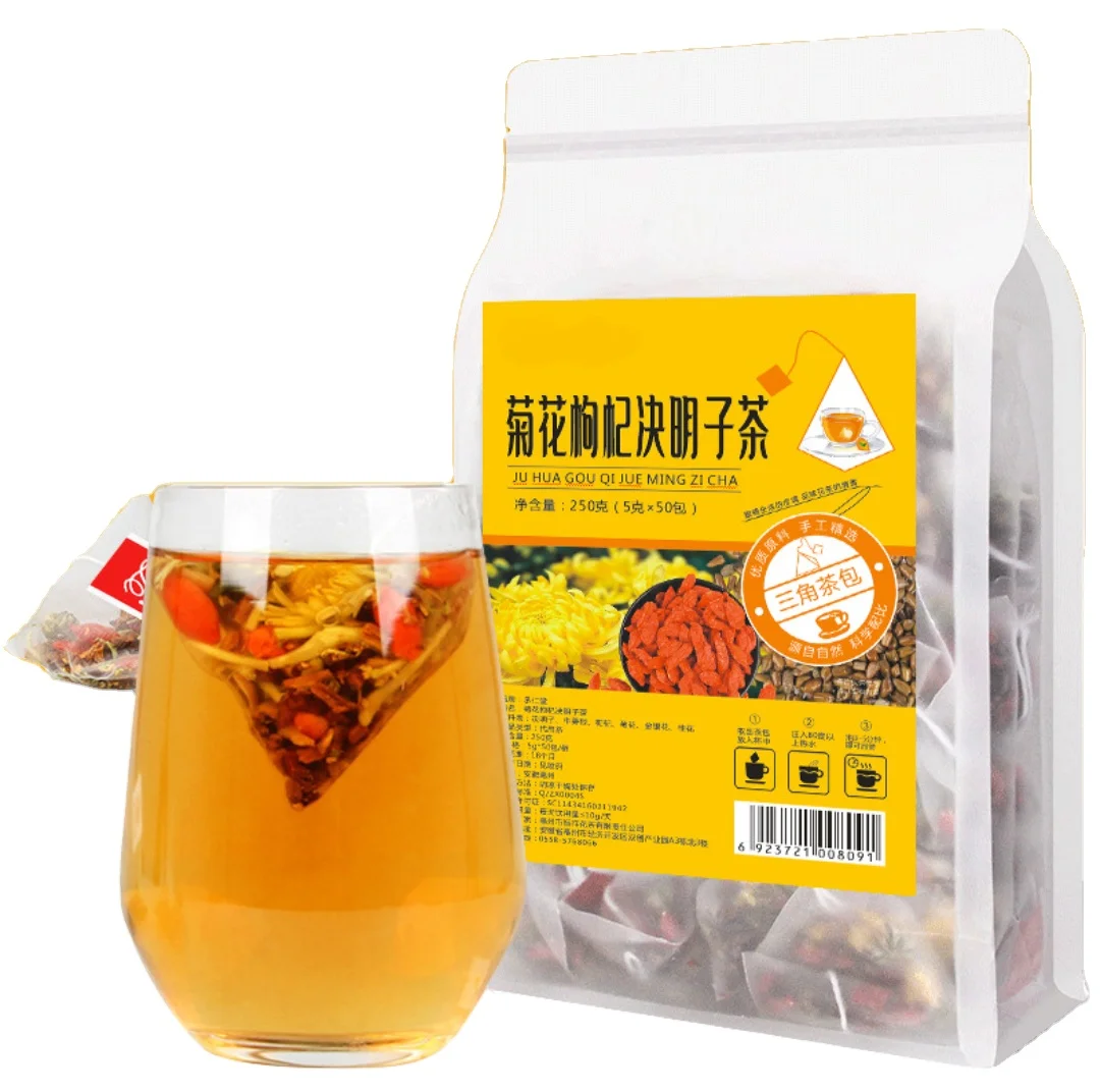 Hot selling chrysanthemum cassia seed tea eyesight hypotensive slim fit ...