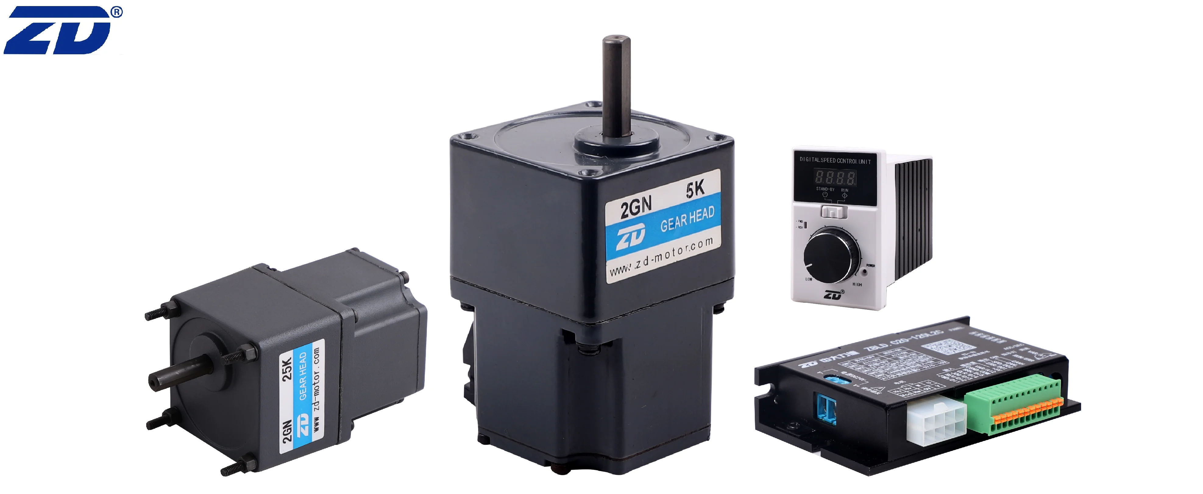 ZD Motor 24V 48V 110V 220V BLDC Gear Motor Z5BLD120-24GU for Efficient ...
