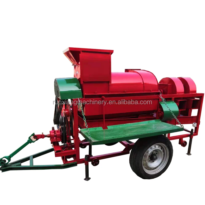 Distributor 2000-4000kg/H Bean Corn Wheat Thresher Machine Maize ...