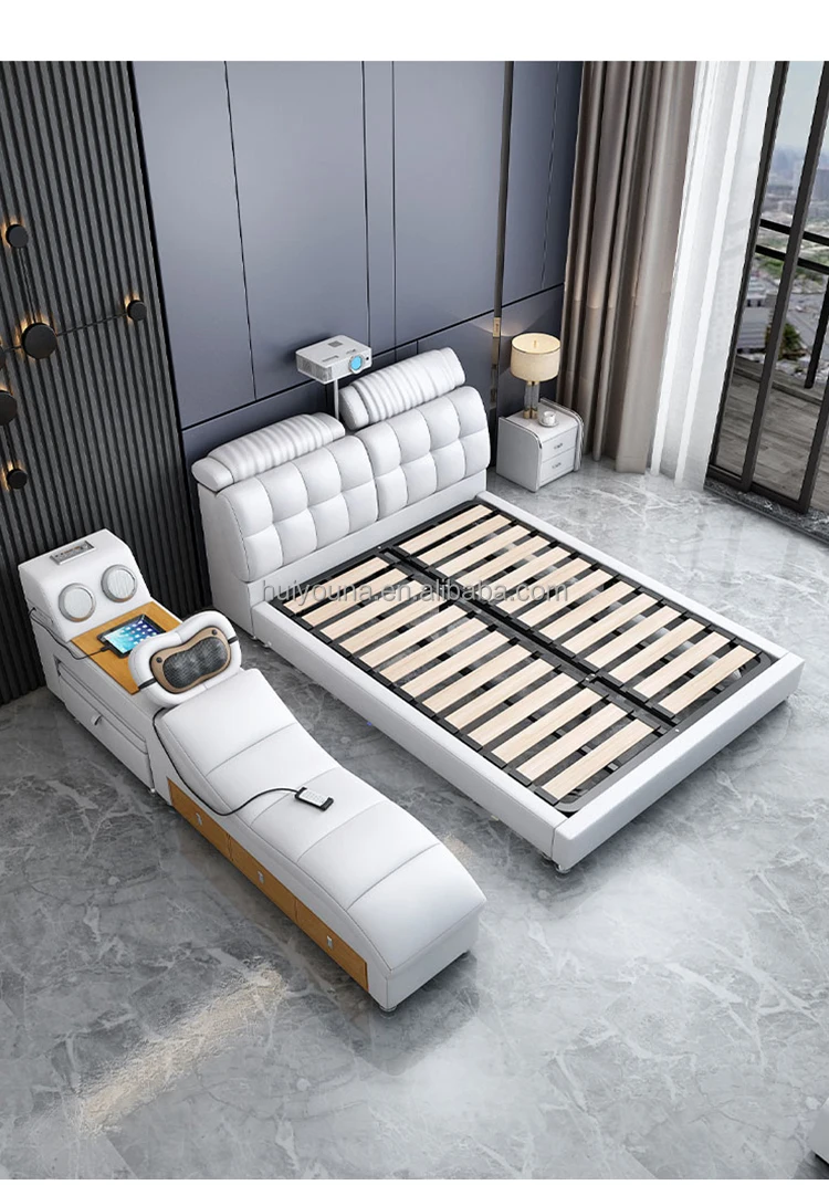 Multifunctional Smart Bed - Modern Comfort and Style