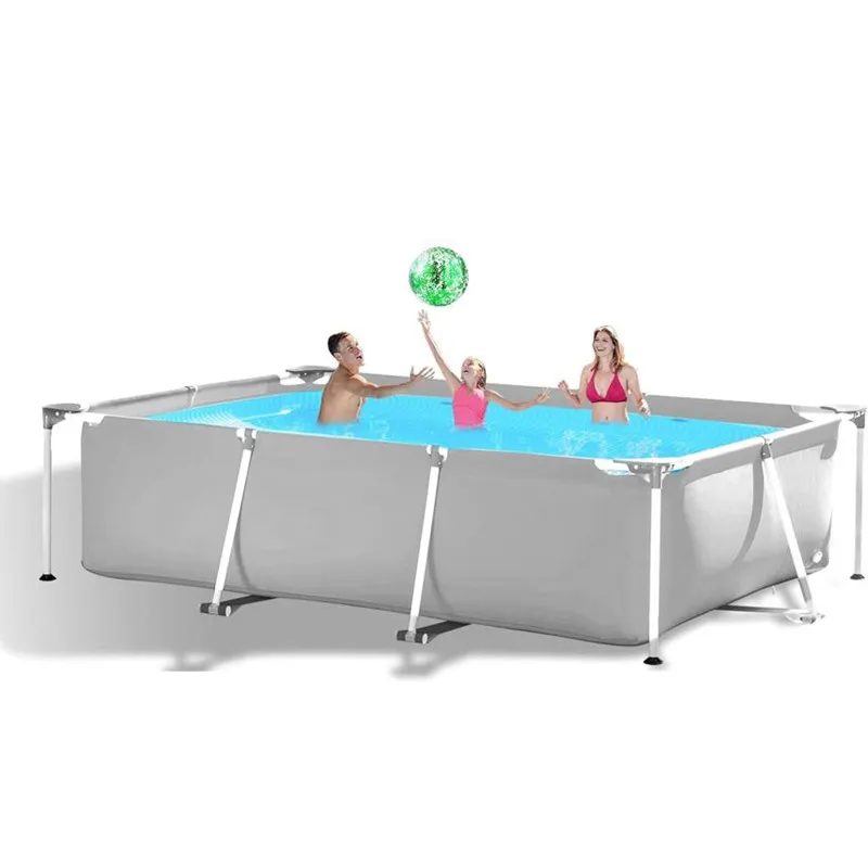 Outdoor Rectangular Metal Frame Pool For Kids And Adults,Family ...