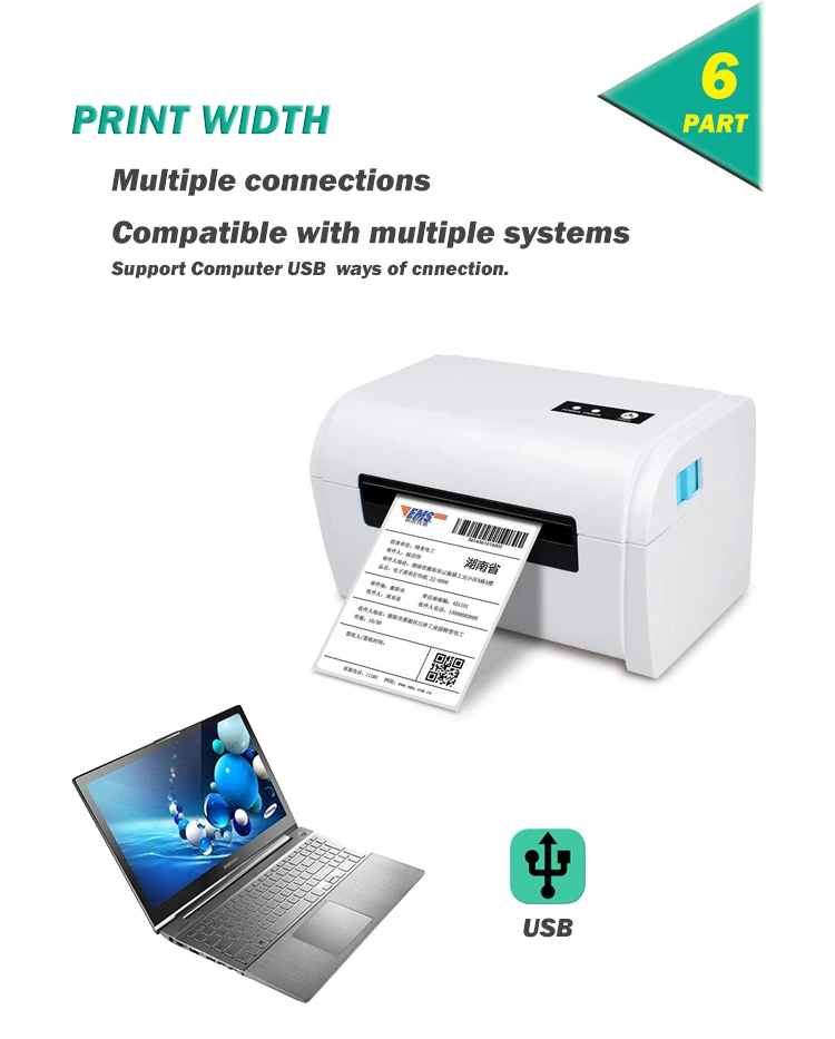 Thermal Label Printer - Efficient Shipping & POS Solutions