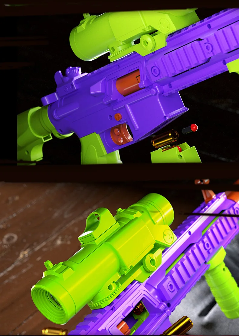 M416 Gravity Color Radish Gun Mini 3D Gravity Machine Gun for Kids