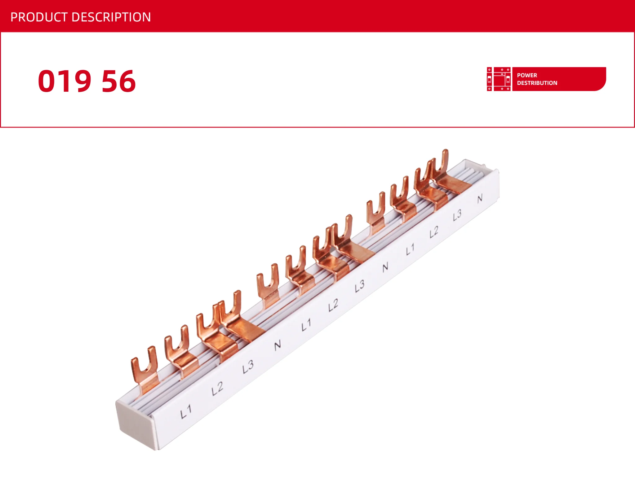 Wholesale Fork Type Busbar 63A - Red Cooper Pan Assembly
