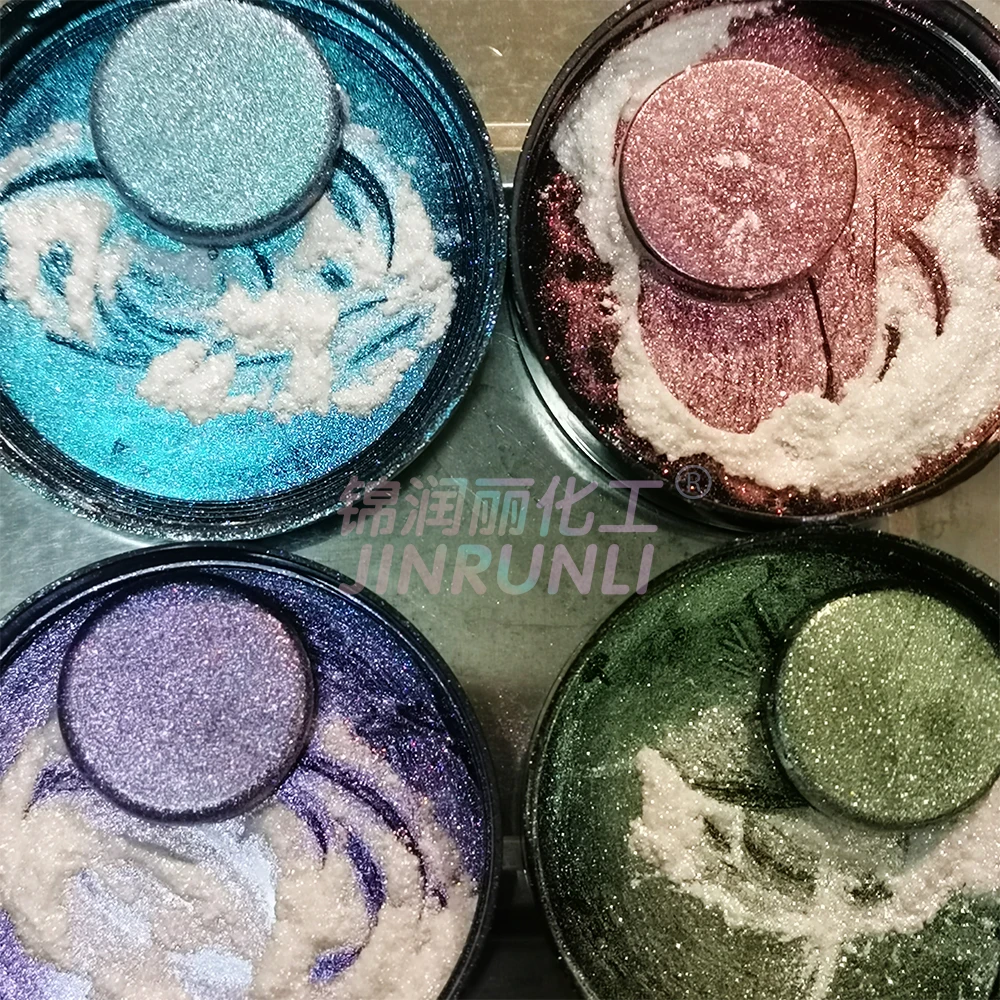 Interference Gold Pearl Pigment Effect Crystal White Pigment Powder ...