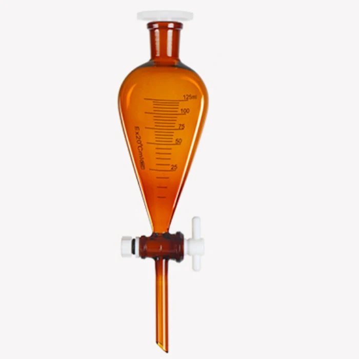 Tiandi Lab 125ml Amber Glass Graduated Separatory Funnel| Alibaba.com