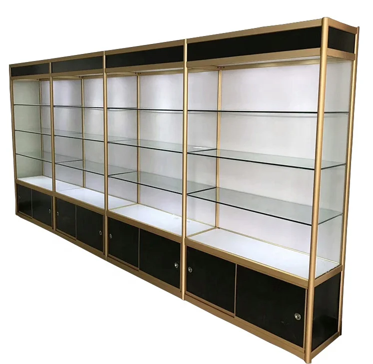 Flat Pack Glass Showcase Wall Display Case for Perfumes & Cosmetics ...